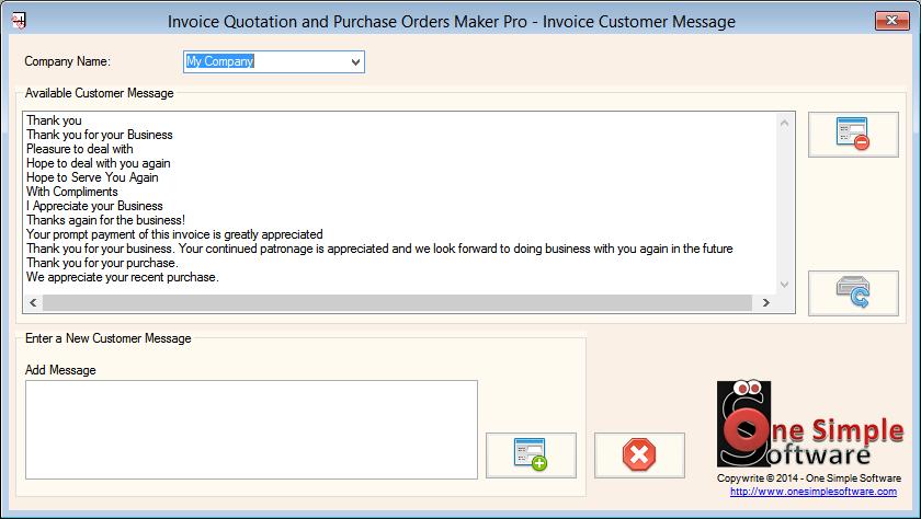 customer_message_setting - One Simple Software
